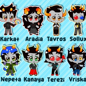 Homestuck Hiveswap Chibi Mini Acrylic Pins 2 limited Stock - Etsy