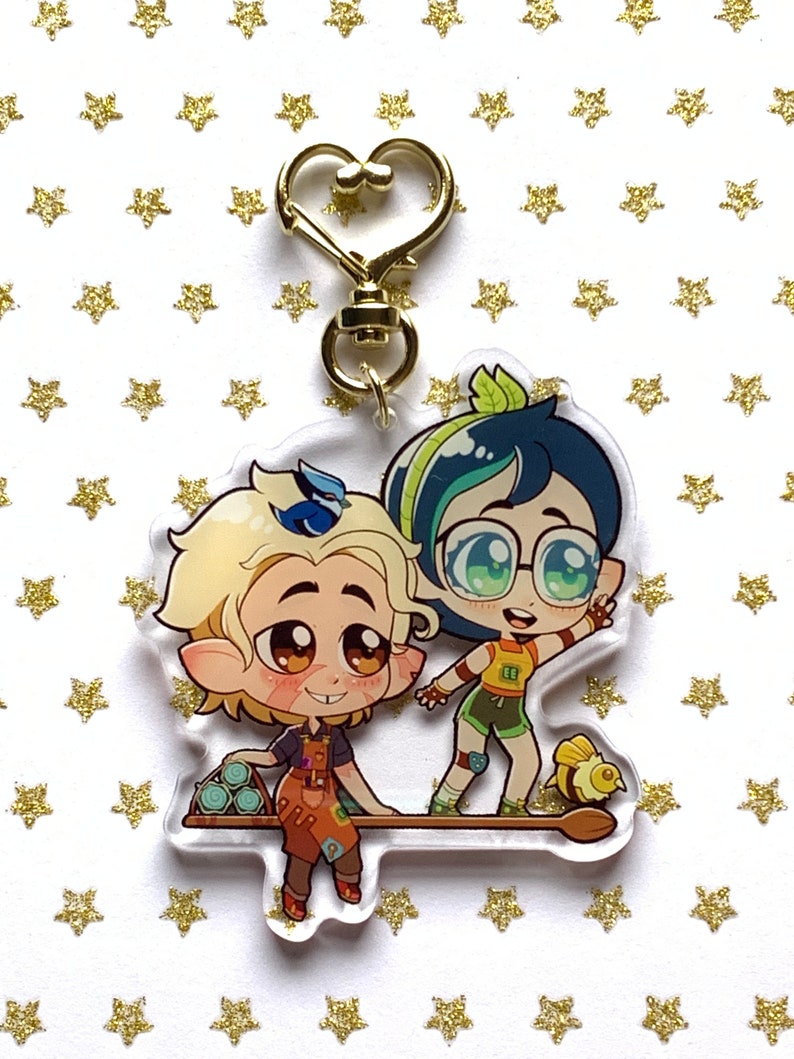 The Owl House Chibi Couple Keychains Keycharms Double Sided 3 - Etsy