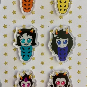 Homestuck Beta Trolls Grub Pins 2 limited Stock - Etsy