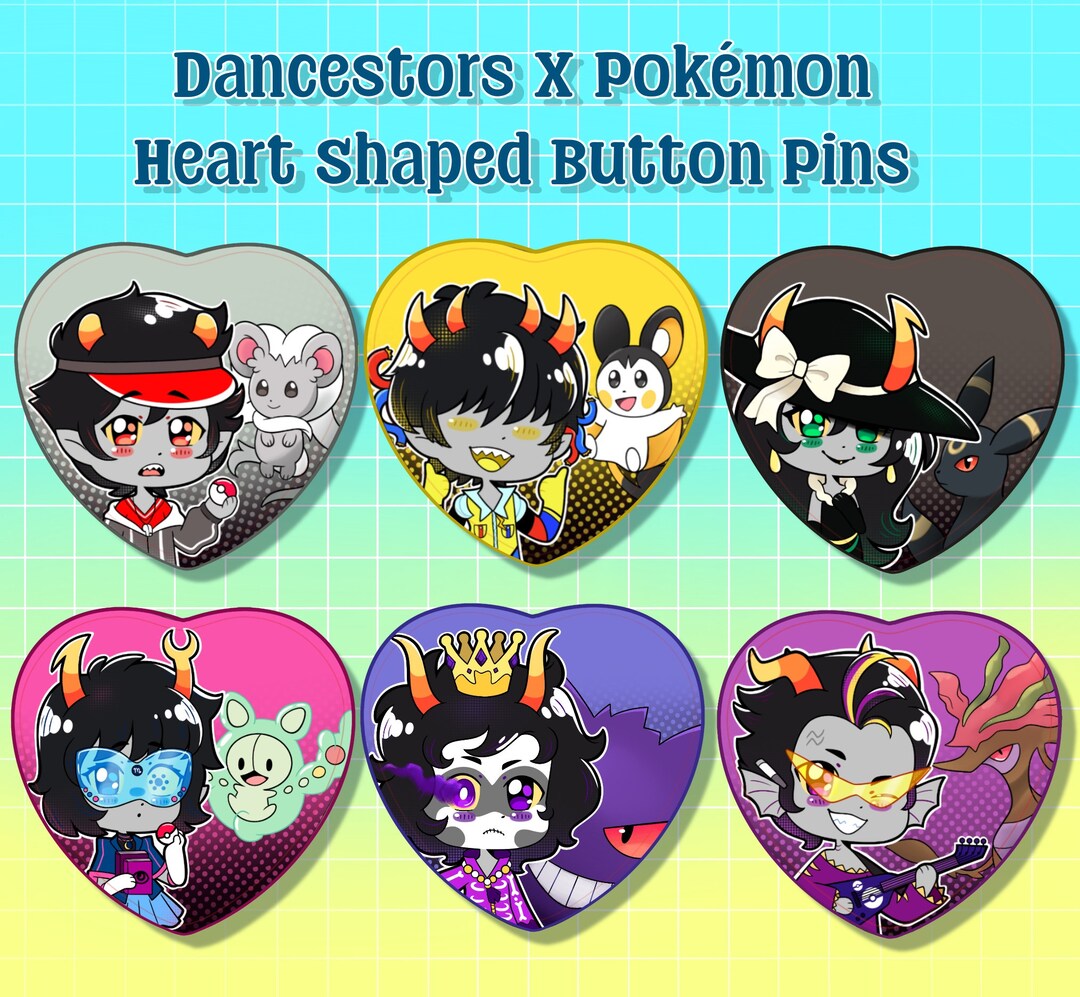Homestuck Dancestors X Poke Button Pins preorder - Etsy
