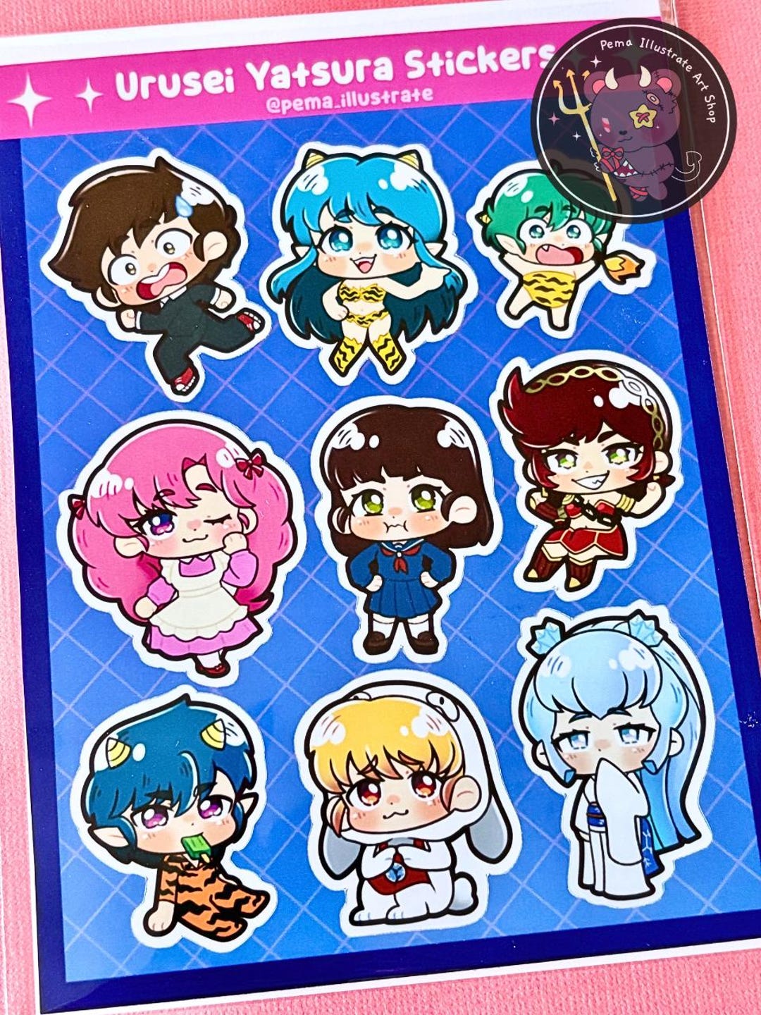 Urusei Yatsura Lum Sticker Sheet (4x6") - Etsy