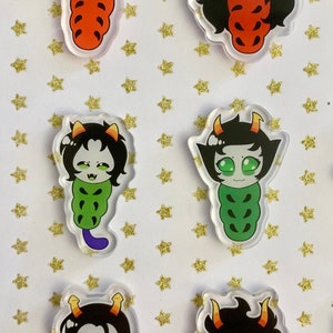 Homestuck Beta Trolls Grub Pins 2 limited Stock - Etsy