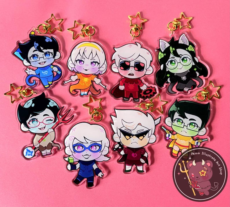Homestuck Chibi God Tier Keychains 3" (in-stock) - Etsy