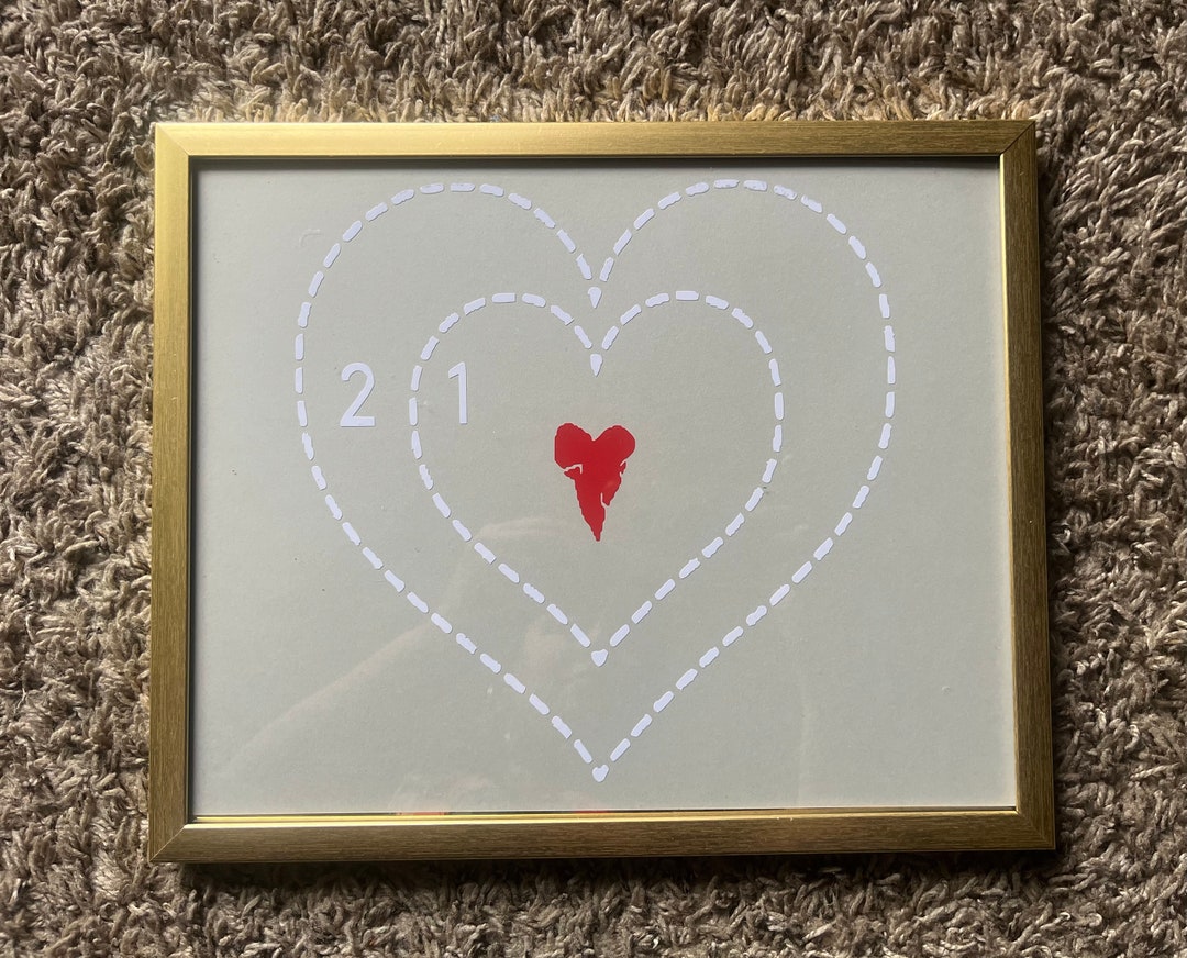 Grinch Heart Picture Frame - Etsy