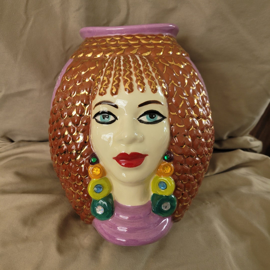 Ethnic Face Vase - Etsy