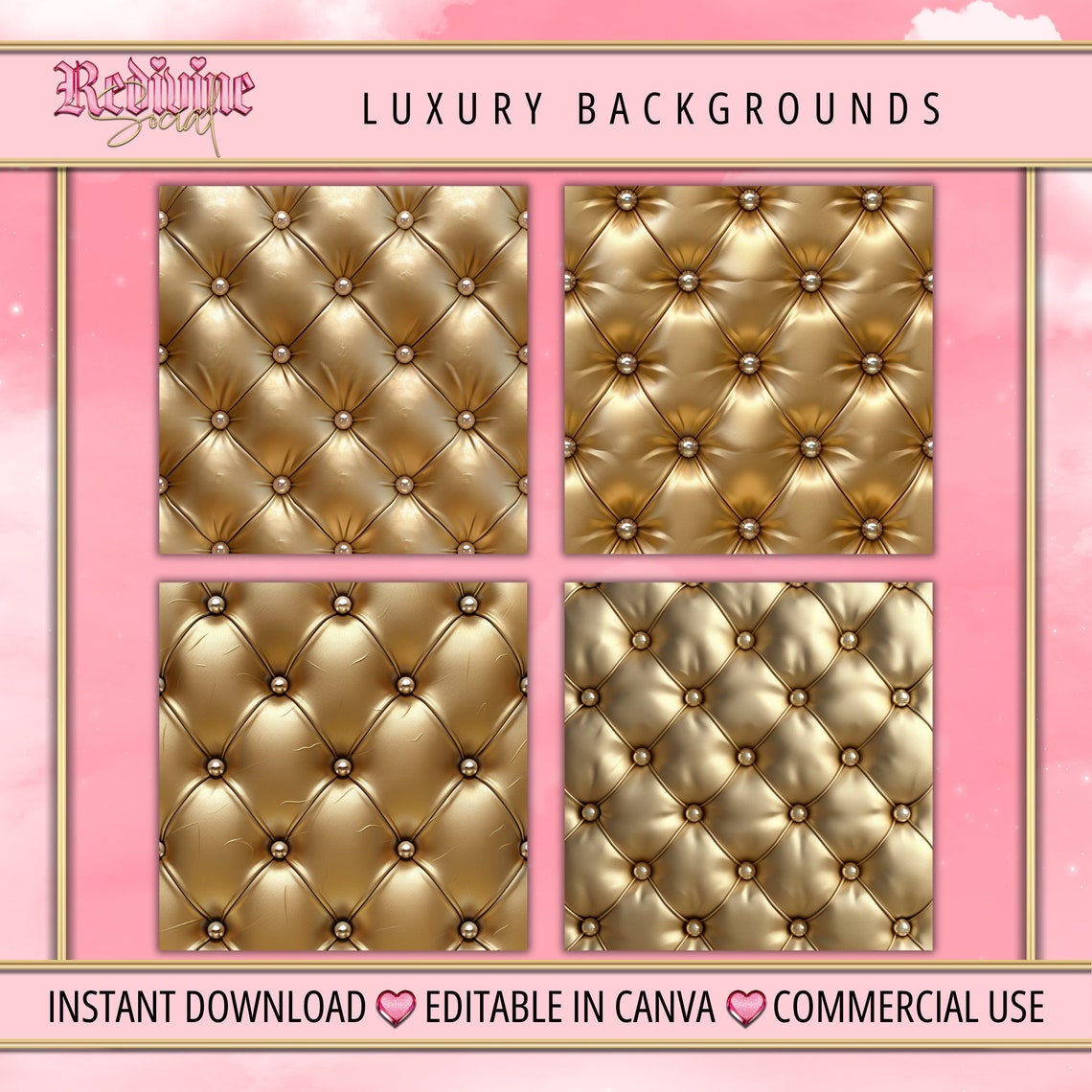 Glam Background, Luxury Backdrop, Digital Paper, Content Post, Glam ...