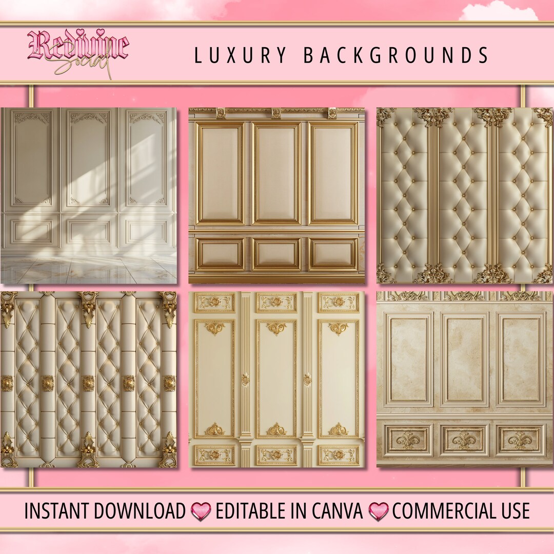 Glam Background, Luxury Backdrop, Digital Paper, Content Post, Glam ...