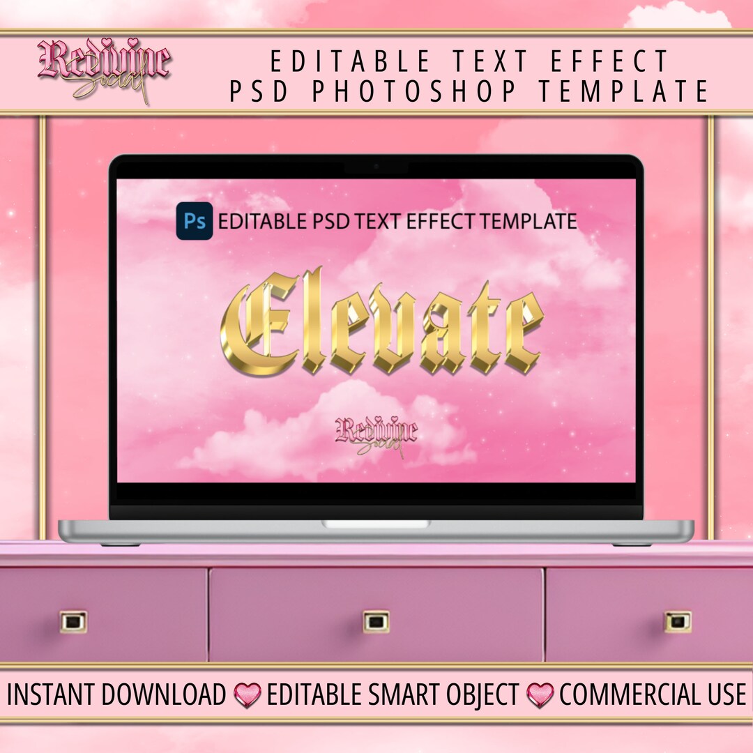 Adobe Photoshop Text Effect Template, PSD Text Effect, Photoshop Layer ...