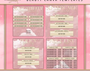 Beauty Post Template, Social Media Post, Beauty Salon Flyer, Canva ...