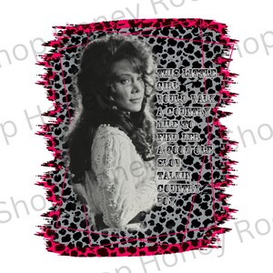Loretta Lynn Sublimation Transfers, Country Png, Western Inspired Png ...