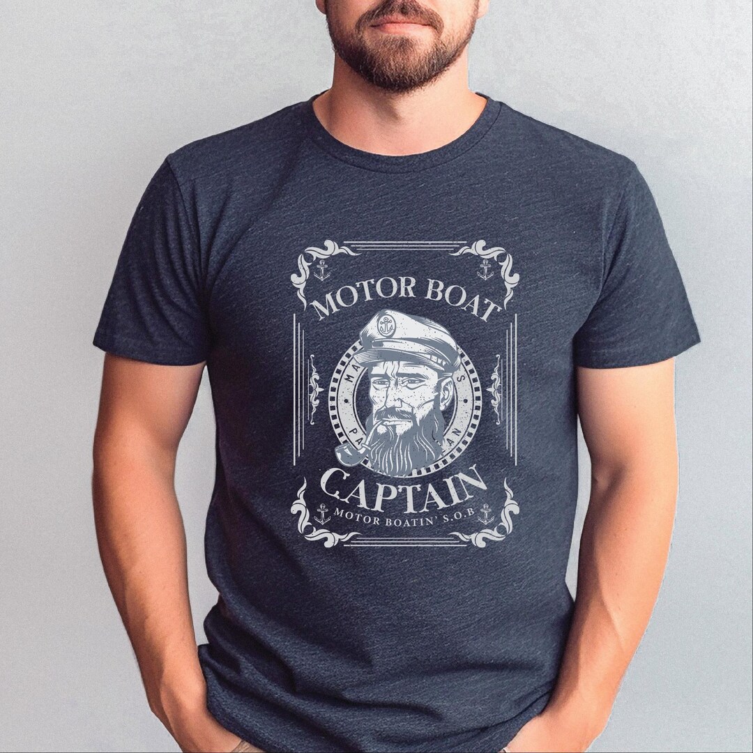 Motor Boat Captain T-shirt, Vintage Boating Gift - Etsy