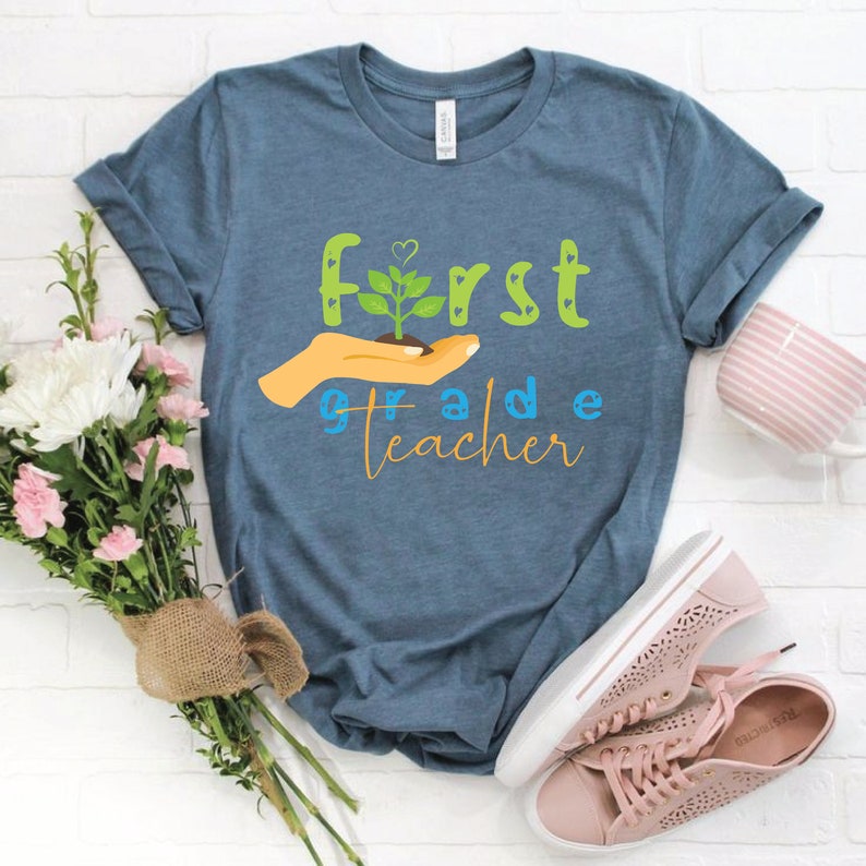 First Grade Teacher, Happy to See You, Personalized School Tshirt ...