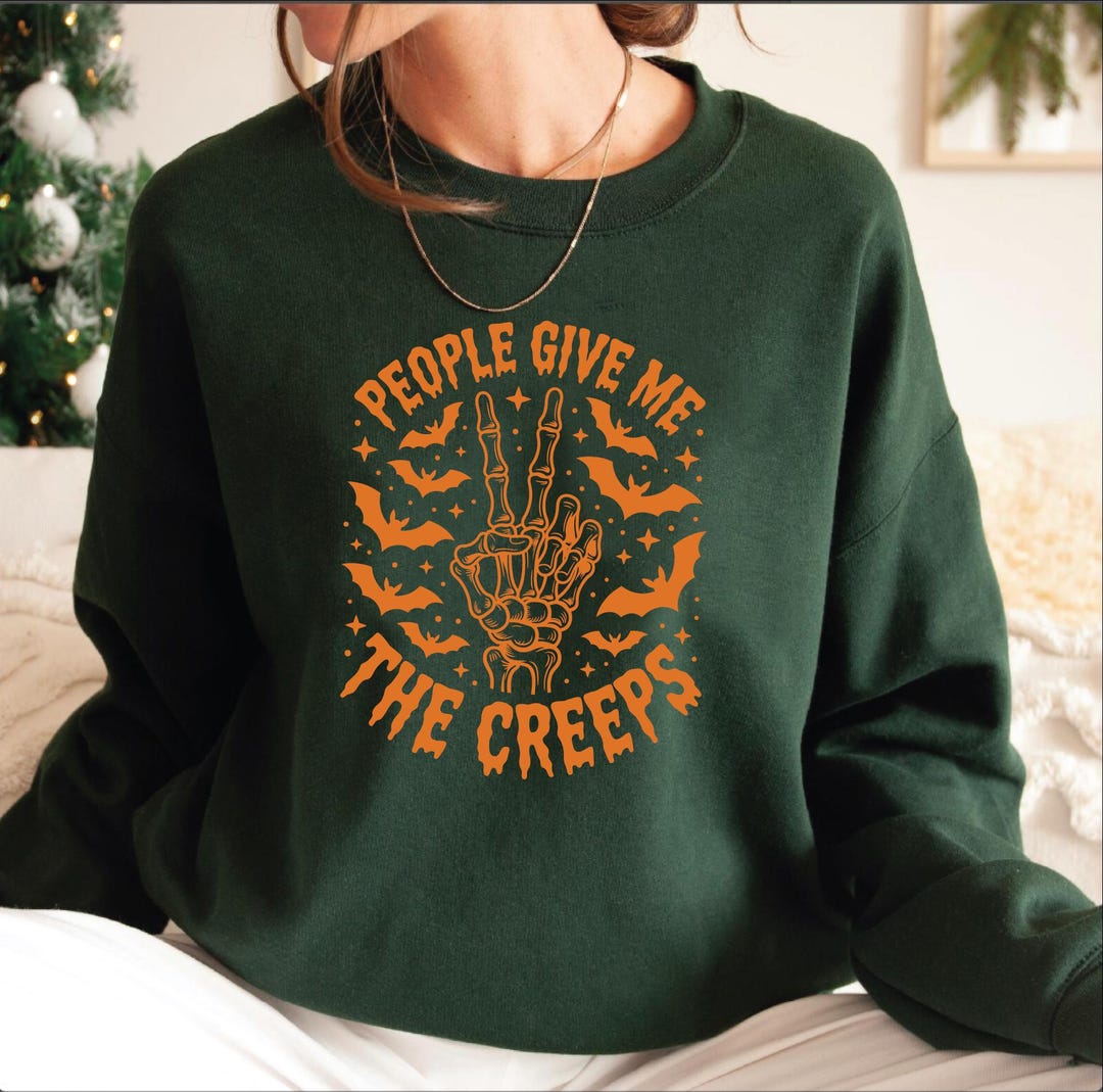 People Give Me the Creeps Sweatshirt, Halloween Outfits, Hocus Pocus ...