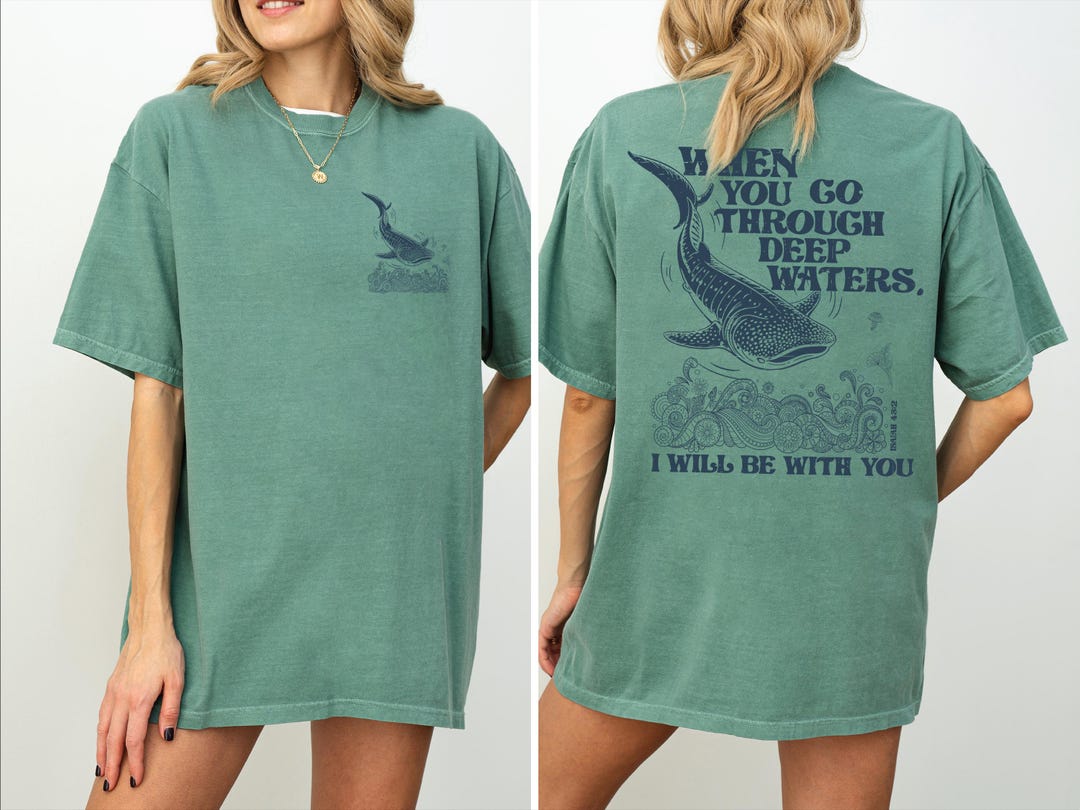 Christian Whale Shark, Beautiful Bible Verse Prints - Etsy