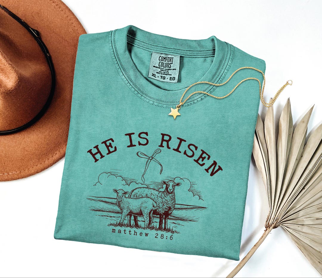 He Has Risen, Jesus is King Shirt - Etsy