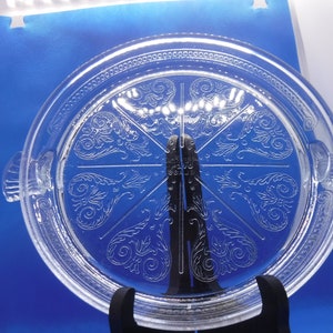 Anchor Hocking Round Depression Glass Hot Plate Philbe Sapphire Blue ...