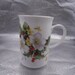 St George's SGE6 Bone China Red Berries and White Flowers Mug, Made in ...