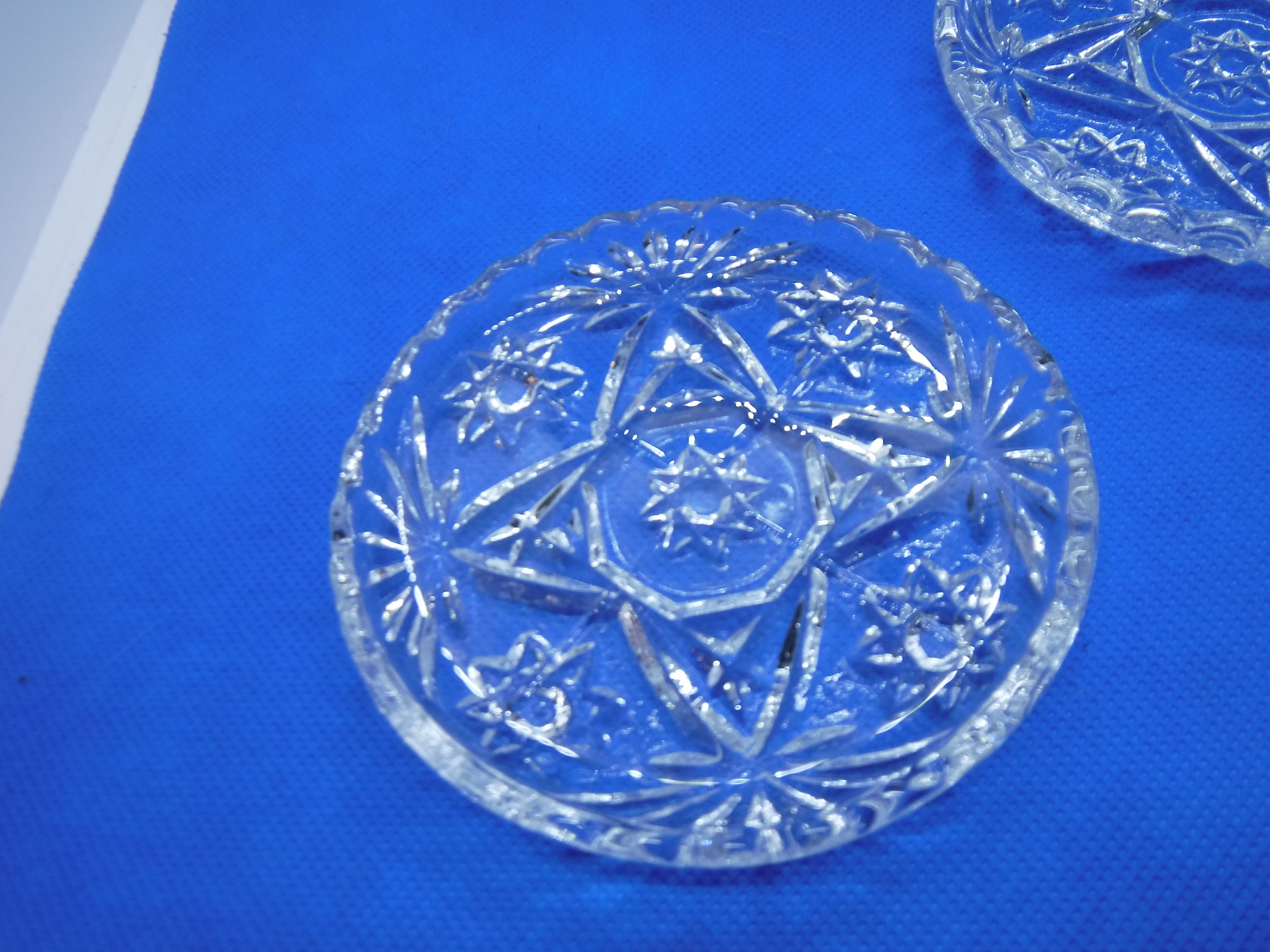 Anchor Hocking Prescut Clear Glass Coaster - Etsy