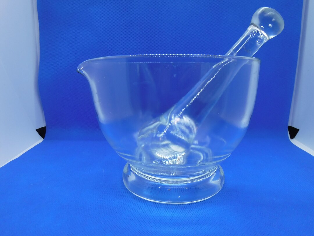 Cambridge Glass Clear 1000ml/32oz Mortar and Pestle (GD) - Etsy