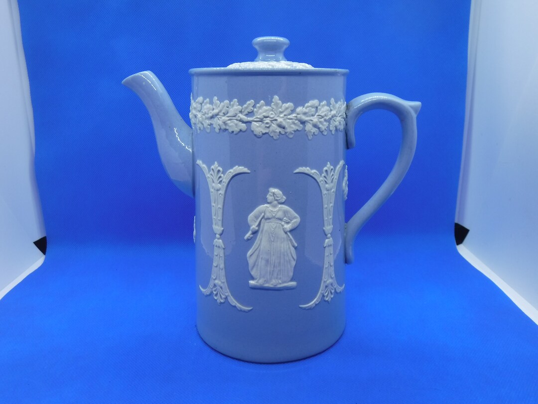 Dudson Brothers Vintage Light Blue Hanley Greco/roman Jasperware Coffee ...