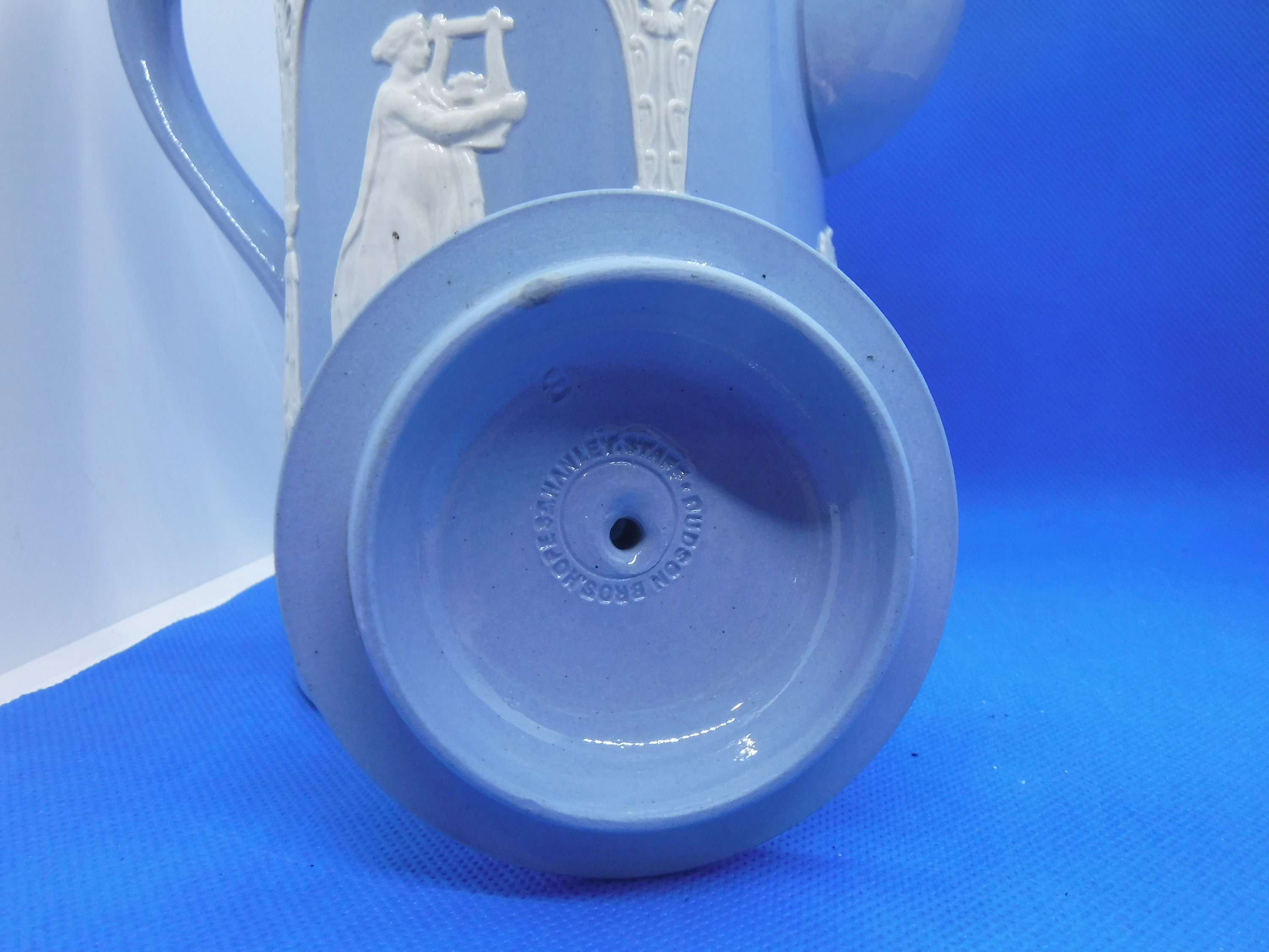 Dudson Brothers Vintage Light Blue Hanley Greco/roman Jasperware Coffee ...