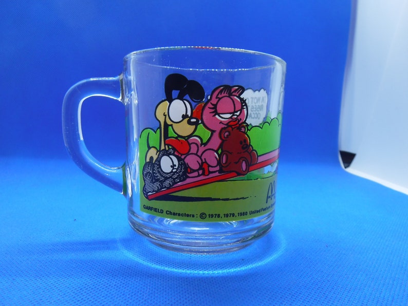 Anchor Hocking Mcdonalds Garfield 1980 Seesaw Comic Mug - Etsy