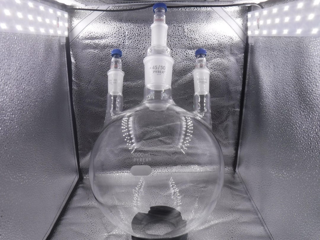 Pyrex 5000ml Boiling Flask With Distillation Couplings and Adapter - Etsy