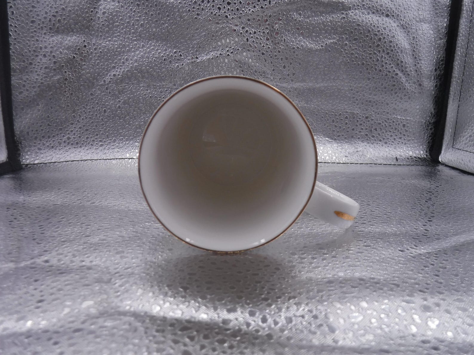 St George's SGE6 Bone China Red Berries and White Flowers Mug, Made in ...