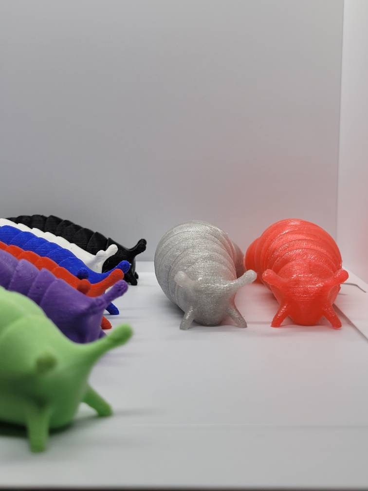 Flexible Fidget Slug 3D Printed Slug Fidget Toy - Etsy