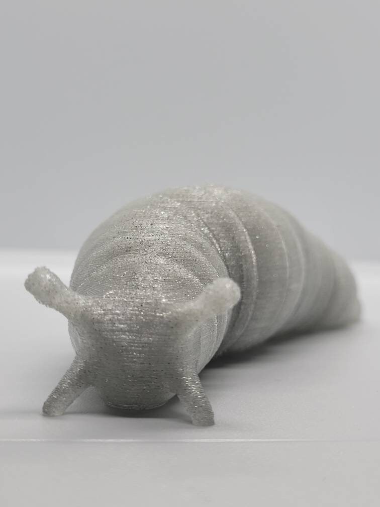 Flexible Fidget Slug 3D Printed Slug Fidget Toy - Etsy
