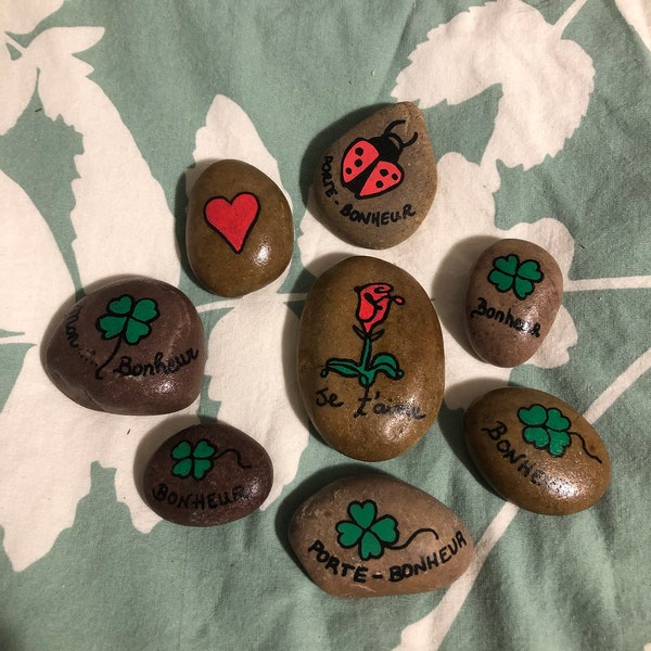 Hand Painted Pebble - Etsy
