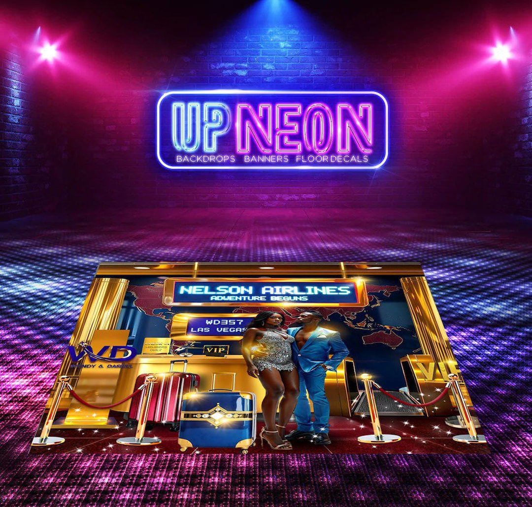 PRINTED or DIGIT Airport Floor Decal | Airplane Wrapper | Travel ...