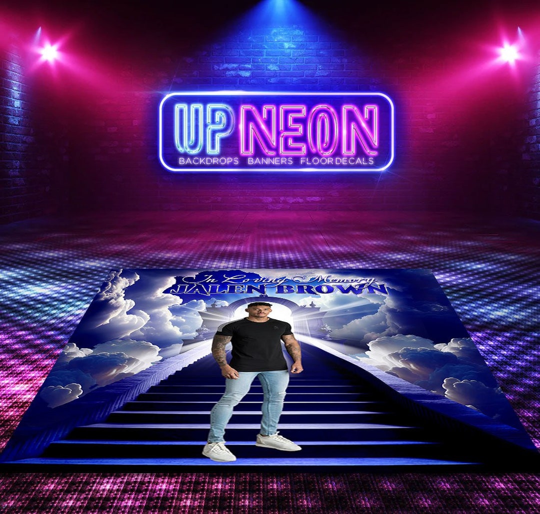 PRINTED or DIGITAL, Funeral Backdrop, Memorial Backdrop, in Loving ...