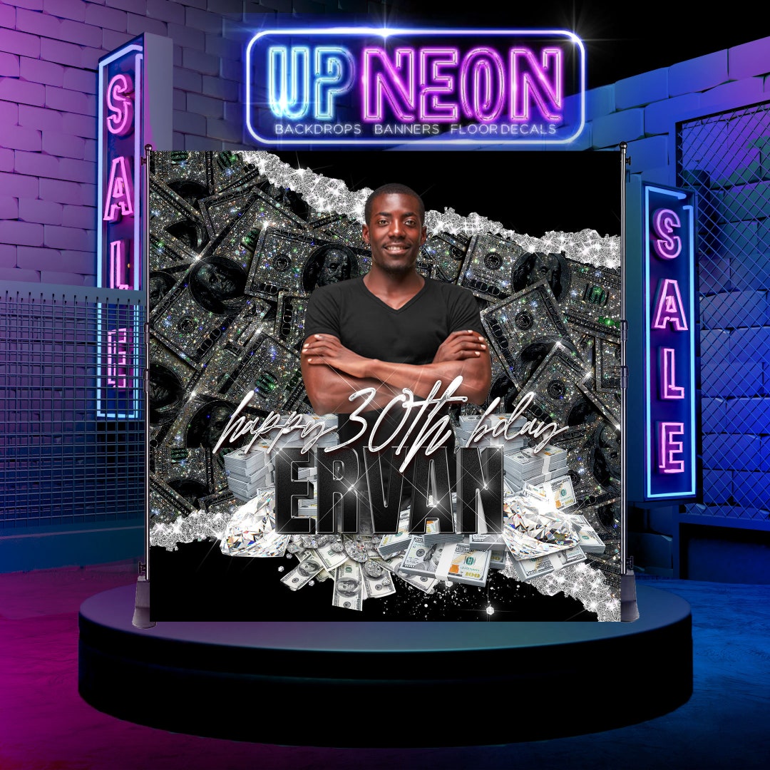 PRINTED or DIGITAL Black King Backdrop Man's Banner Money Backdrop ...