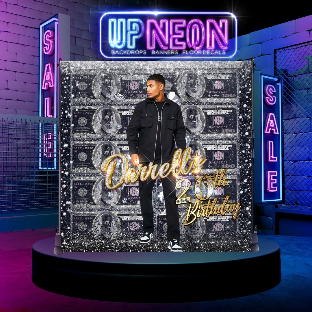 PRINTED or DIGITAL Black King Backdrop Man's Banner Money Backdrop ...