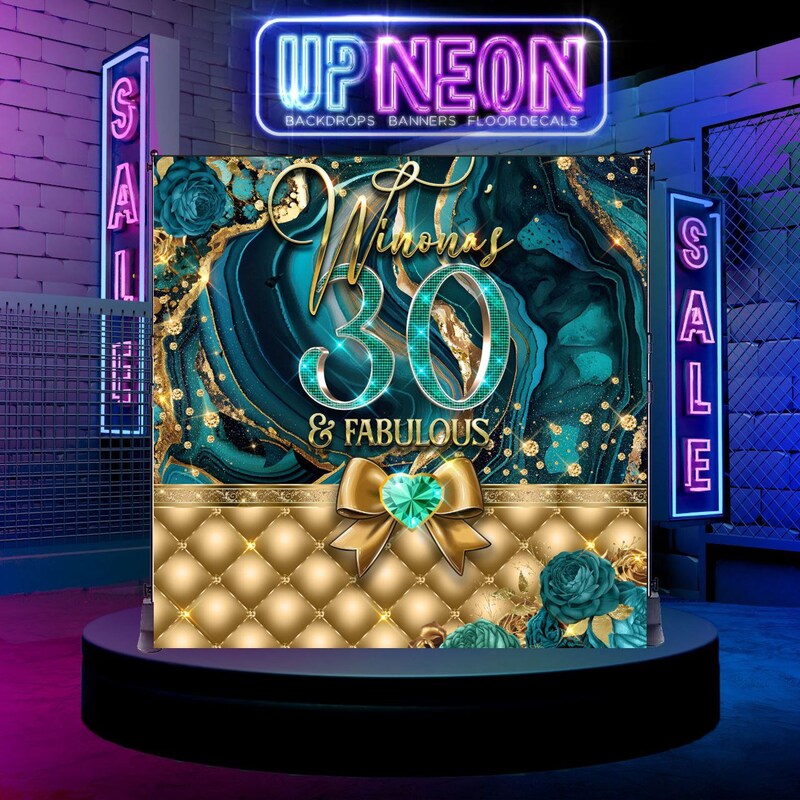 Turquoise Banner - Etsy