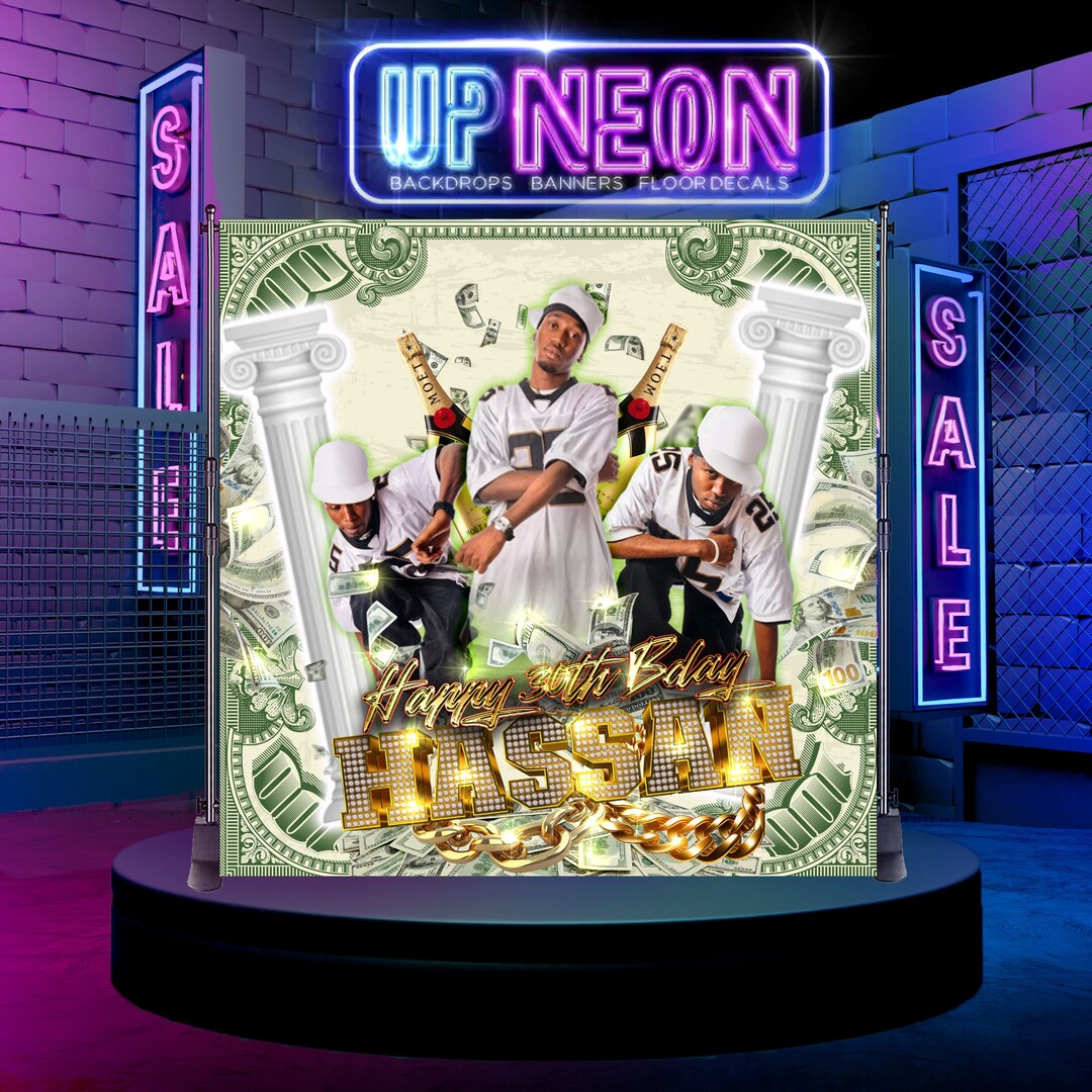 PRINTED or DIGITAL Green Money Backdrop 100 Dollars Dollars - Etsy