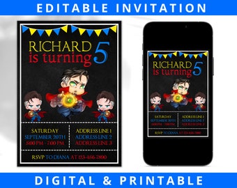 Dr Strange Party Invitation - Etsy