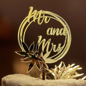 Marijuana Leaf Wedding Cake Topper, Pot Leaf 420 Weed Cake Decoration ...