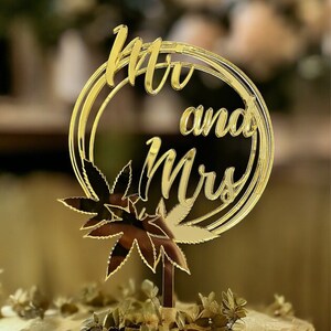 Marijuana Leaf Wedding Cake Topper, Pot Leaf 420 Weed Cake Decoration ...