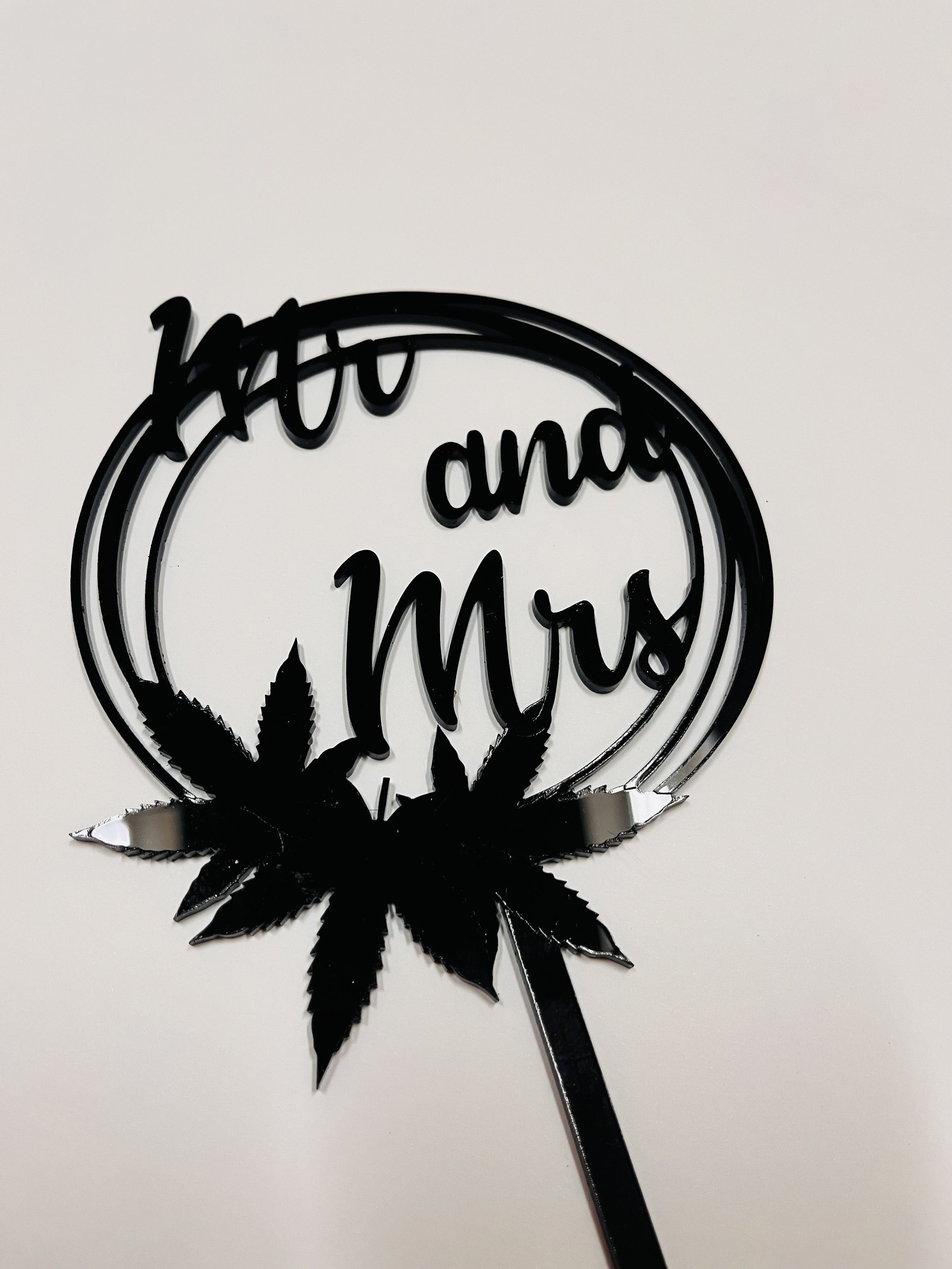 Marijuana Leaf Wedding Cake Topper, Pot Leaf 420 Weed Cake Decoration ...