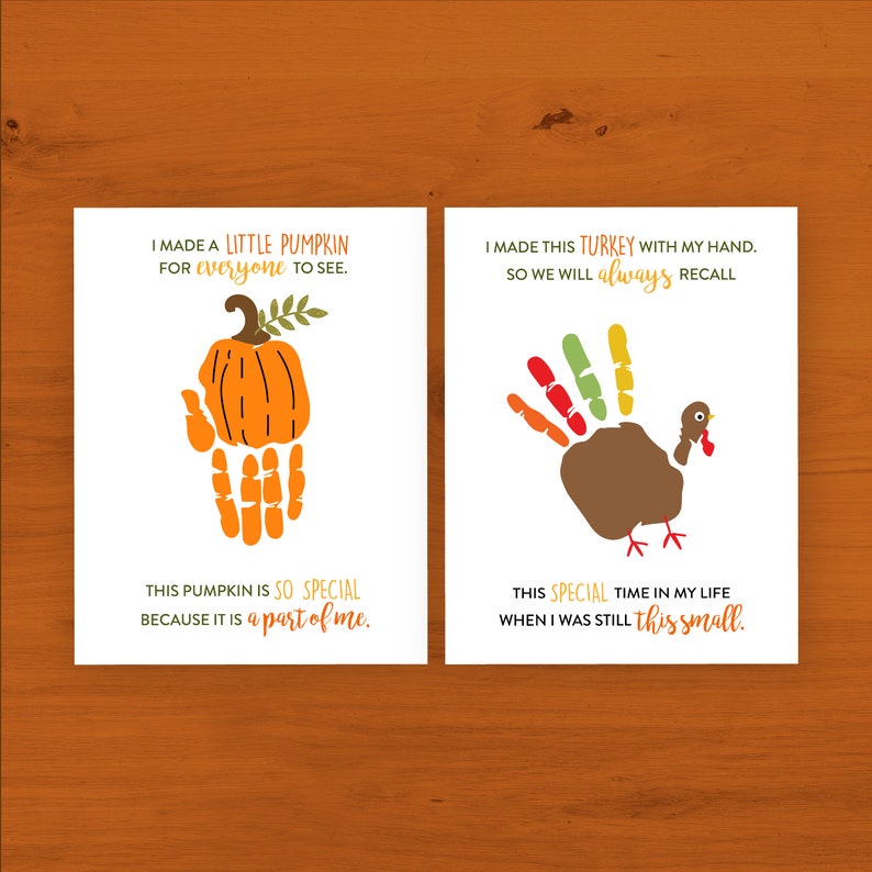 Thanksgiving Handprint Craft Bundle | Thanksgiving Preschool Craft ...