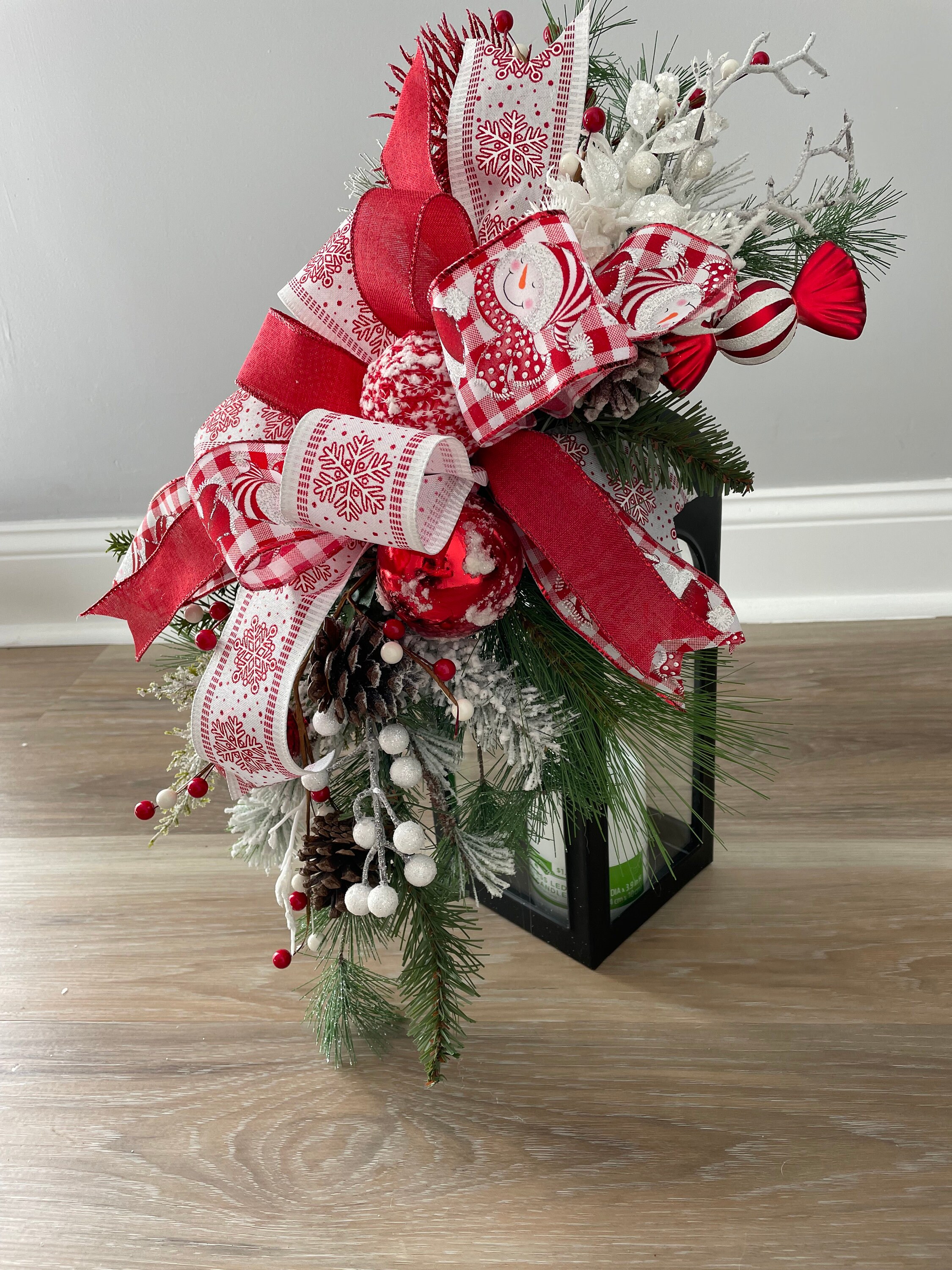 CUSTOM LANTERN SWAG | Christmas Lantern Swag | Christmas Decorations ...