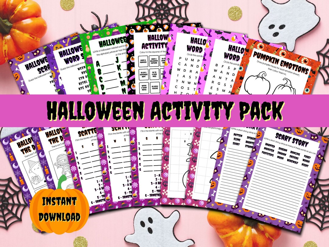 Halloween Activity Pack | Printable PDF Pages to Download | Fun ...