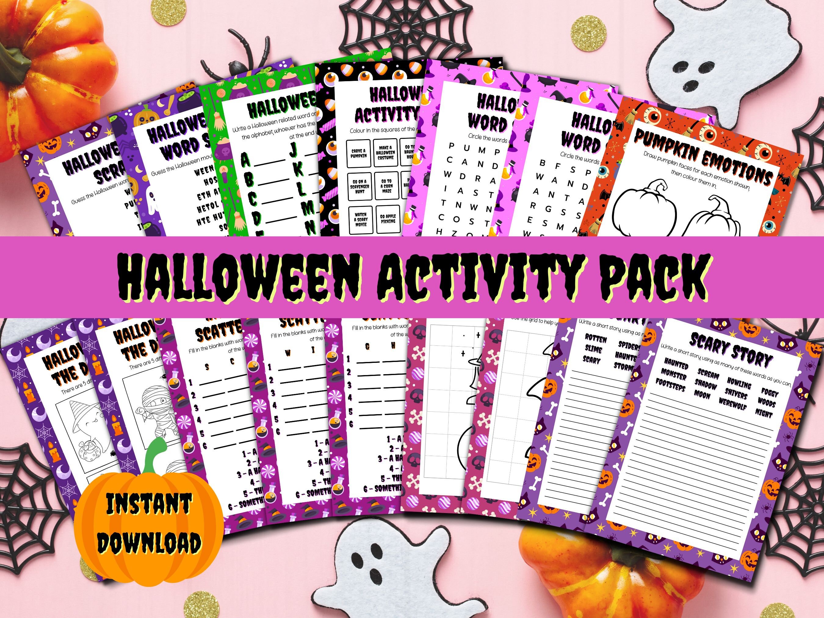 Halloween Activity Pack | Printable PDF Pages to Download | Fun ...