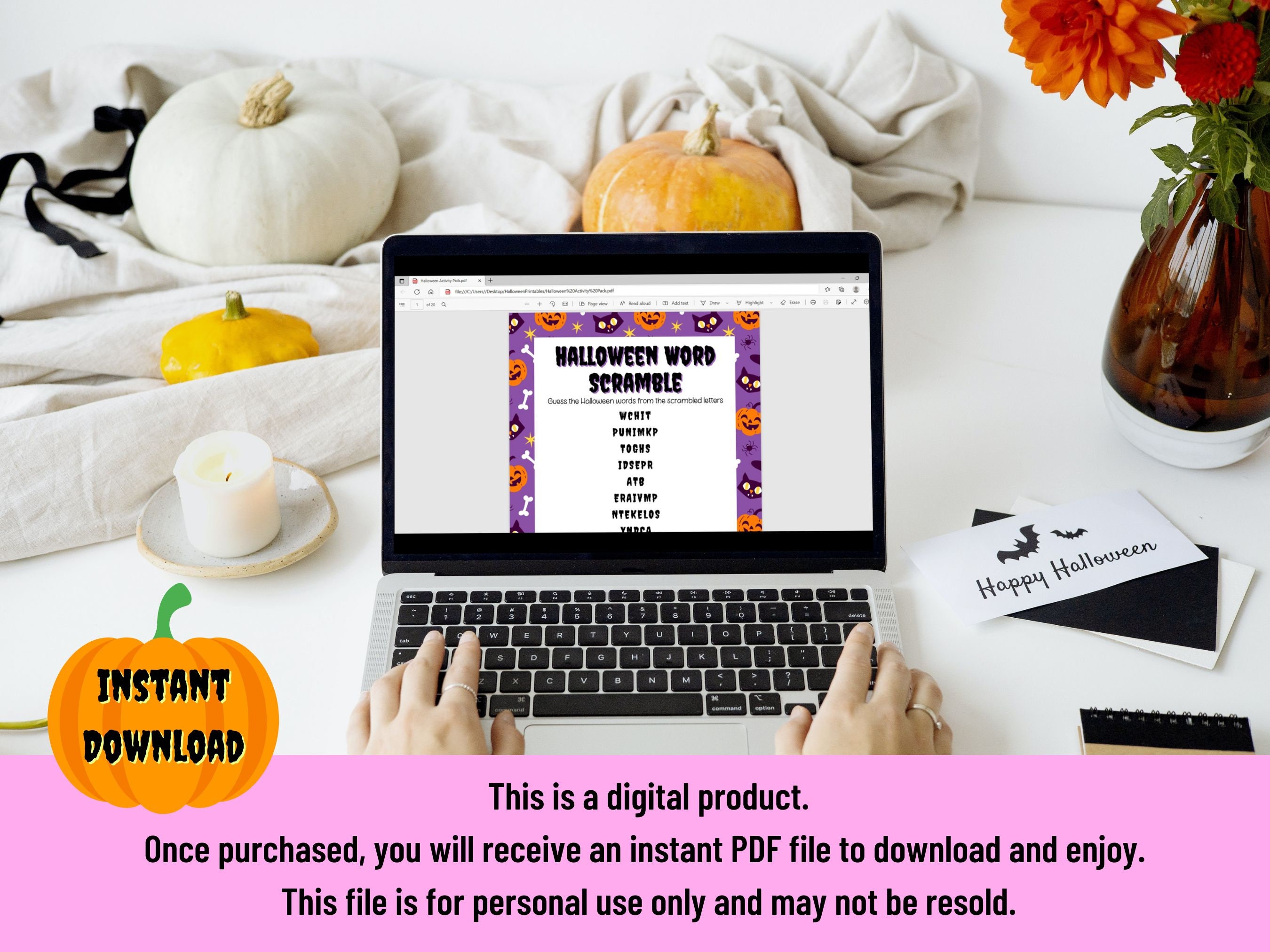 Halloween Activity Pack | Printable PDF Pages to Download | Fun ...