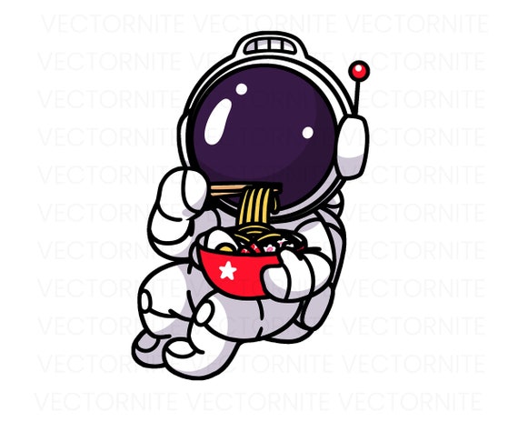 Astronaut Eating Clip Art