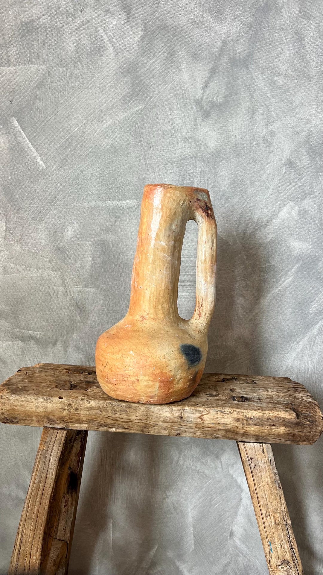 Authentic Sejnane Pottery Vase - Handcrafted Tunisian Clay Art With ...