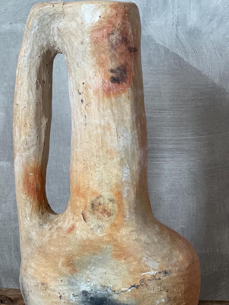 Authentic Sejnane Pottery Vase - Handcrafted Tunisian Clay Art With ...