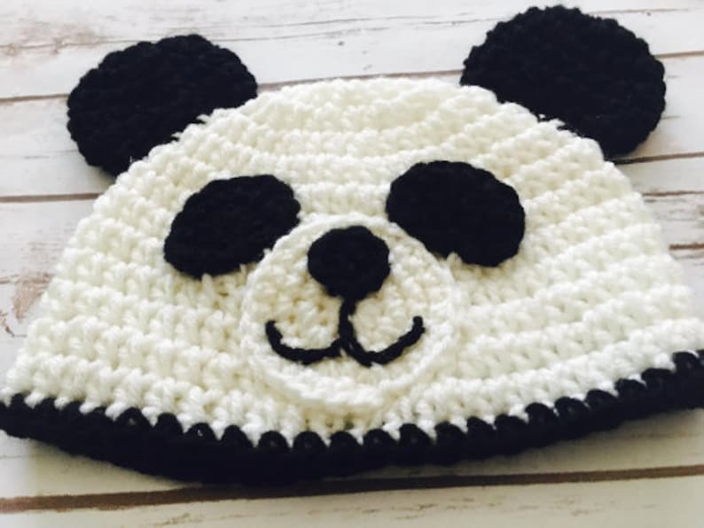 Panda Hat Panda Costume Crochet Panda Hat - Etsy